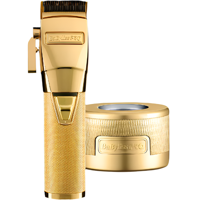 BaBylissPRO Gold Clipper & Charging Base – AlamoBarber.com